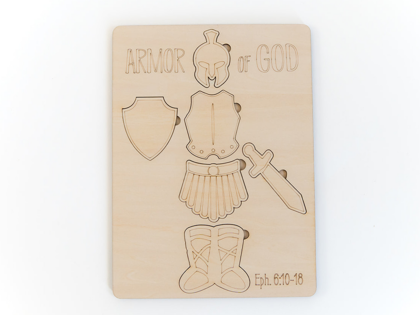 Armor of God Wooden Educational Puzzle for Kids – The Sun Is Up Boutique